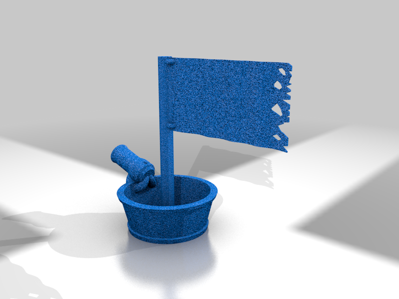 Free 3D file Crow's nest with flag 🪺・3D printer design to download・Cults