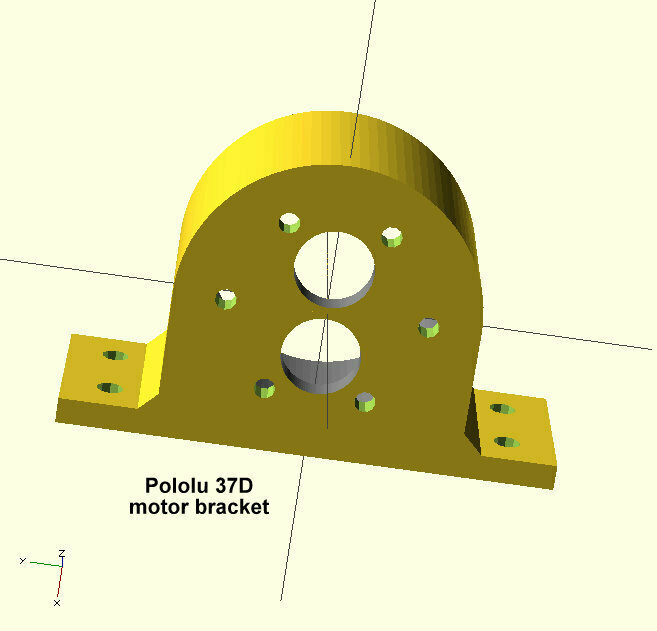Free 3D file Bracket for Pololu 37D gearmotor・3D print model to ...