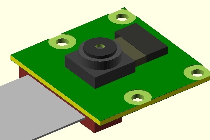 Archivo 3D gratuito Raspberry Pi Camera v2.1 Model・Objeto para descargar e imprimir en 3D・Cults