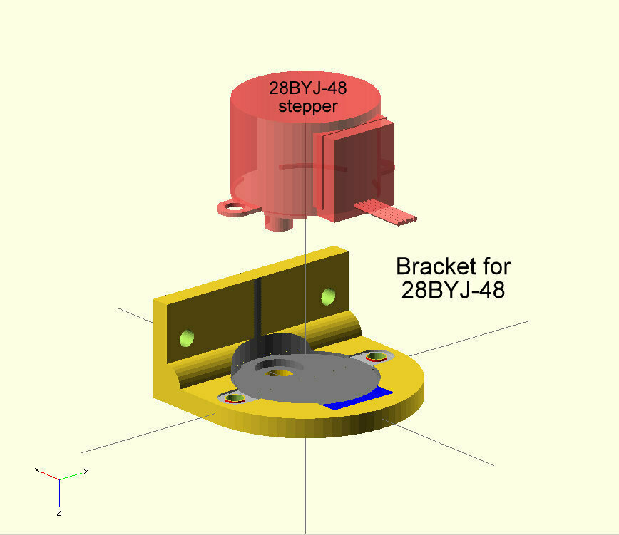 Free 3D file 28BYJ-48 Mounting Bracket 👽・Design to download and 3D ...