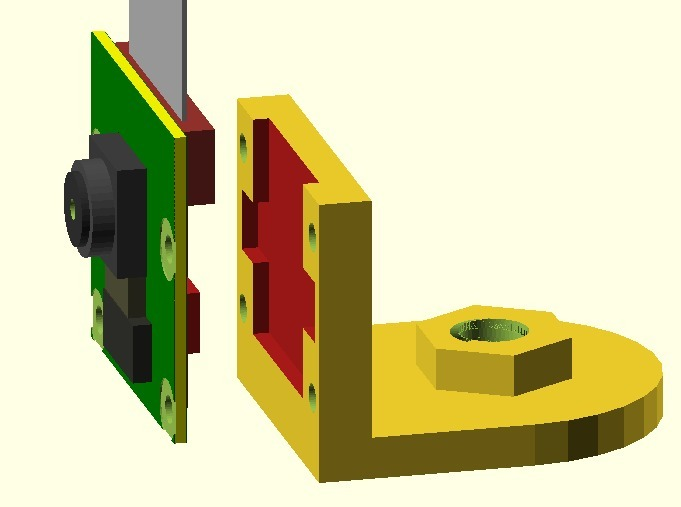 Free 3D file Simple Raspberry Pi Camera Bracket・3D printable object to ...