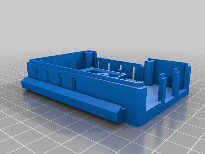3D-Datei Raspberry Pi 4 Gehäuse mit Schiene inklusive Power On/Off ...