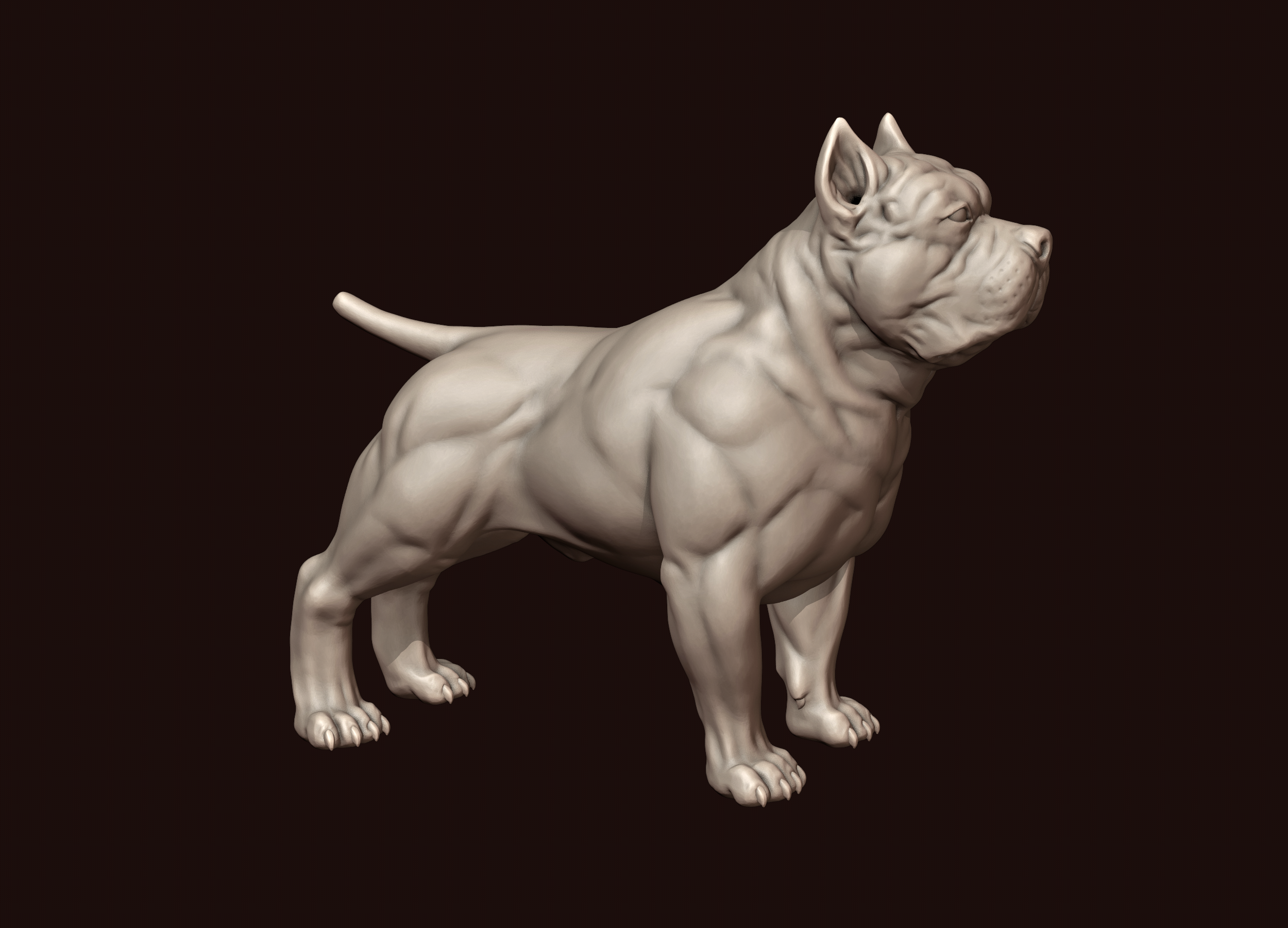 STL file American Bully 🐕・Model to download and 3D print・Cults