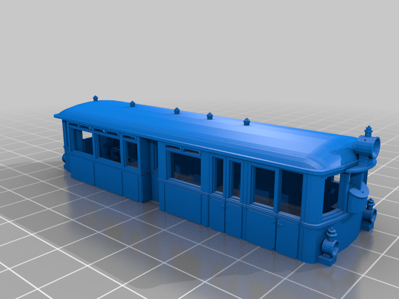 Free 3D file Automotor CFR 20.001 Railbus la scara TT 1:120 scale・3D ...