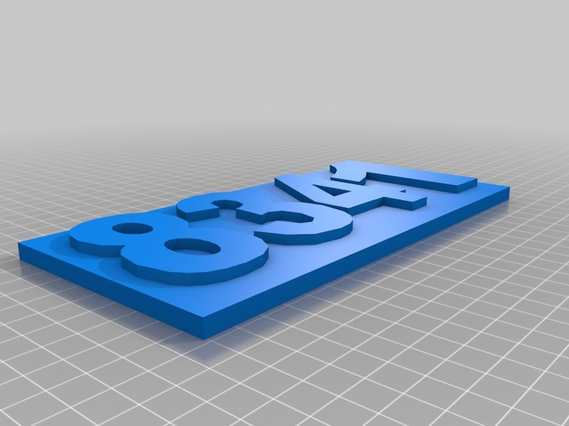 Free 3D file Team Number・3D print model to download・Cults
