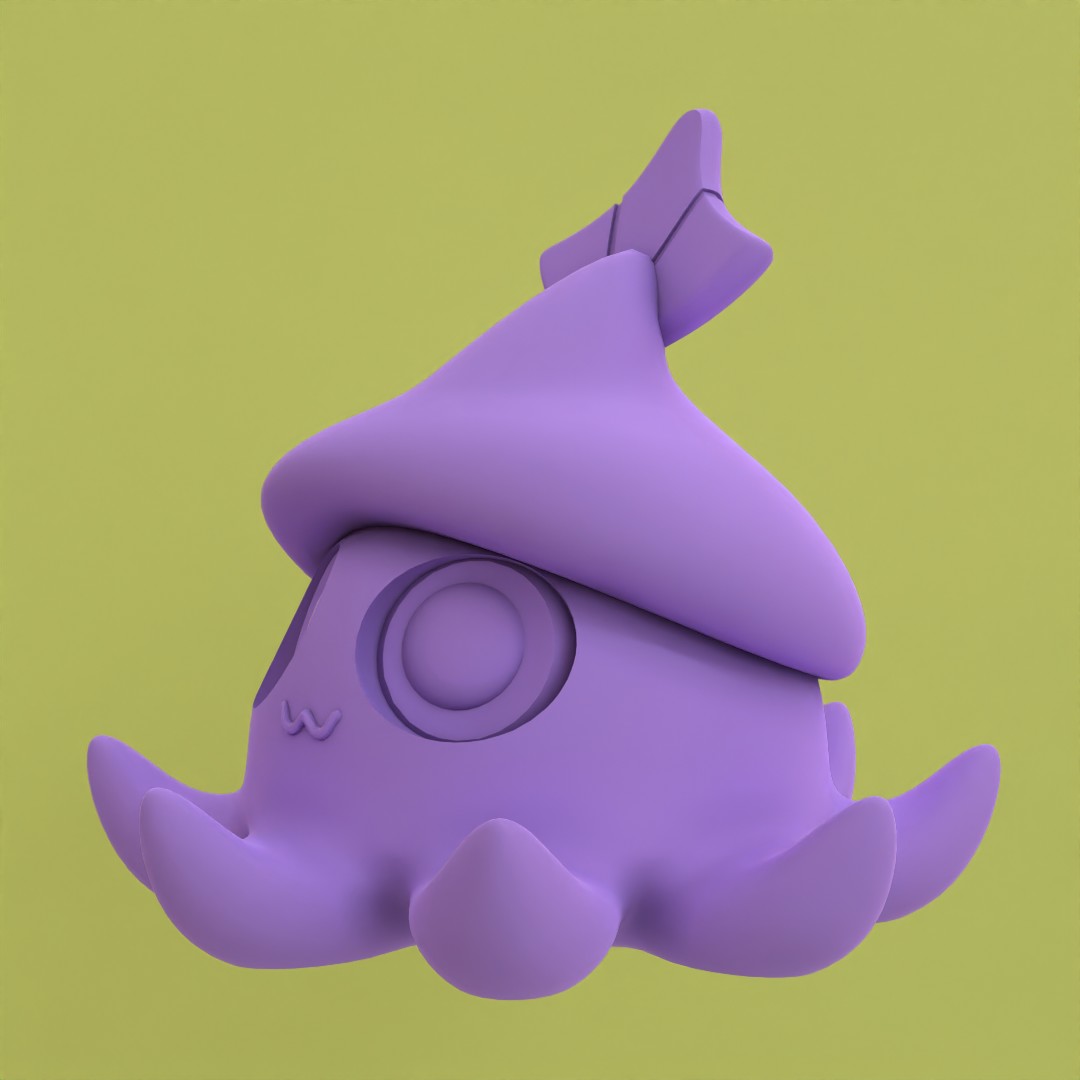 Free STL file Cute Octopus・3D print design to download・Cults