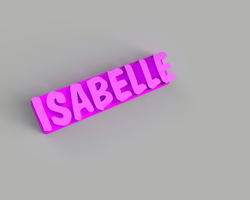 Free 3D file Big Name Plaque・3D printable design to download・Cults
