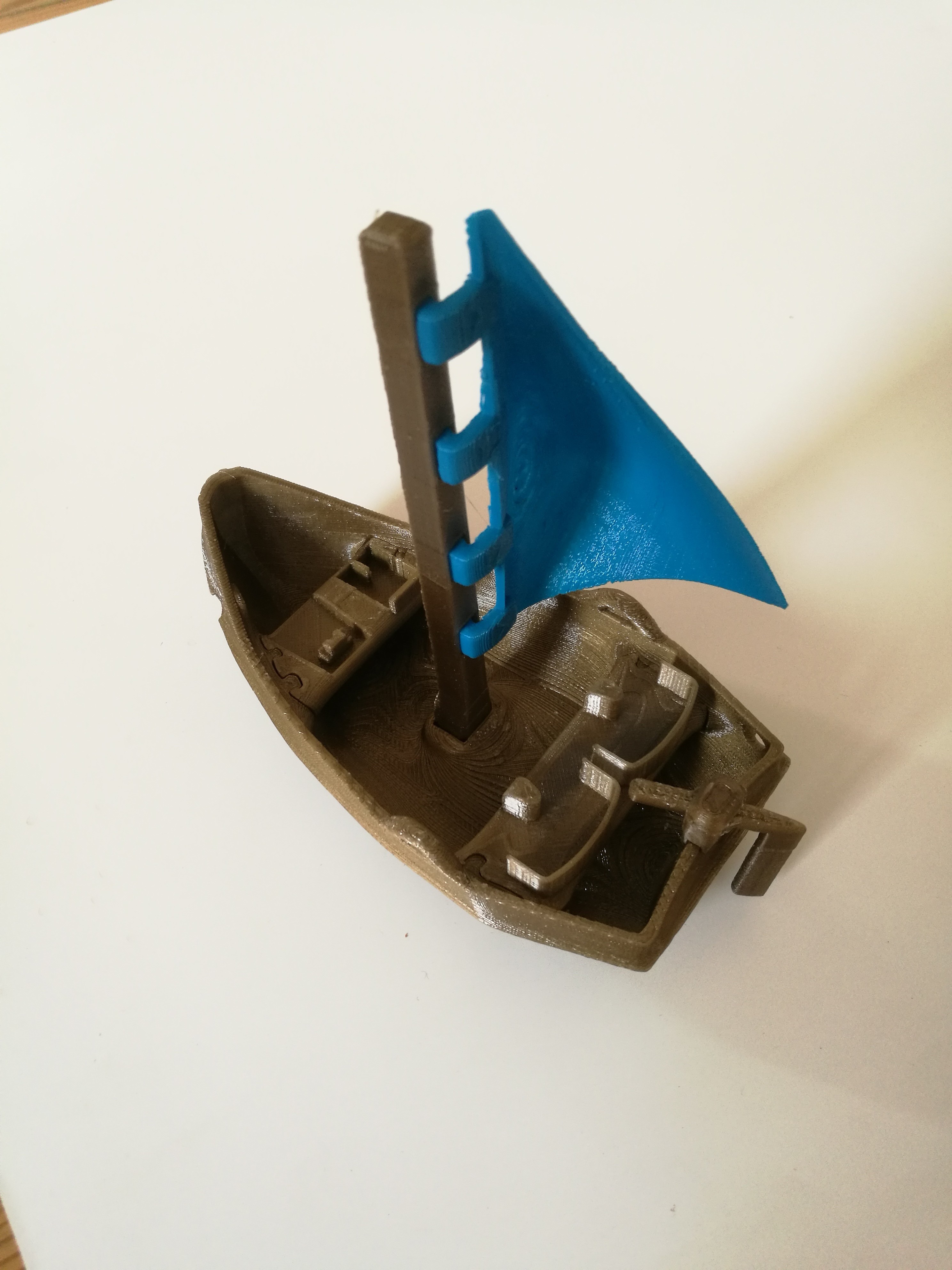 Download free STL file Sailing boat with 2 benches • 3D printable model ...