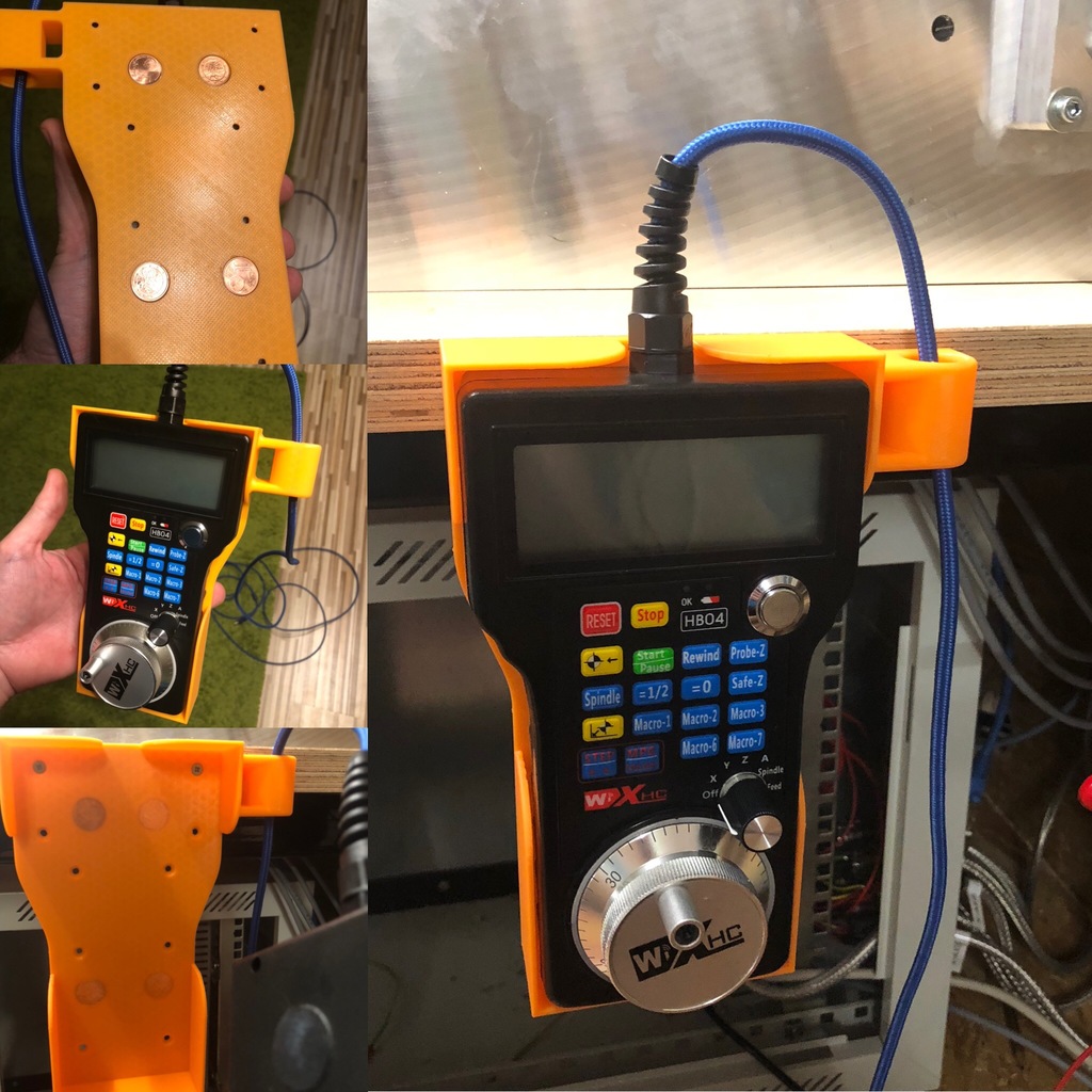 Fichier 3D gratuit Support de commande CNC XHC HB04 (filaire)・Objet ...