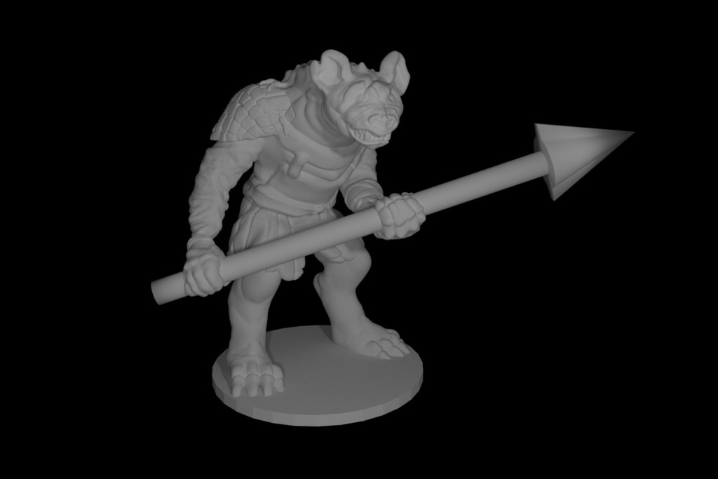 3D-Datei Gnoll mini - Speer- und Bogenschützenpackung 🔝 kostenlos・3D ...