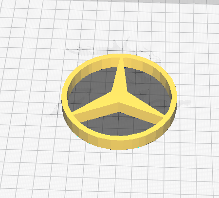 Free STL file Mercedes-logo・Template to download and 3D print・Cults