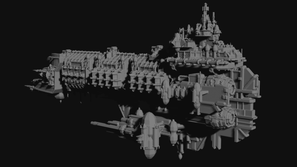 Fichier 3D gratuit Cuirassé de classe Empereur- Warhammer 40k・Modèle ...
