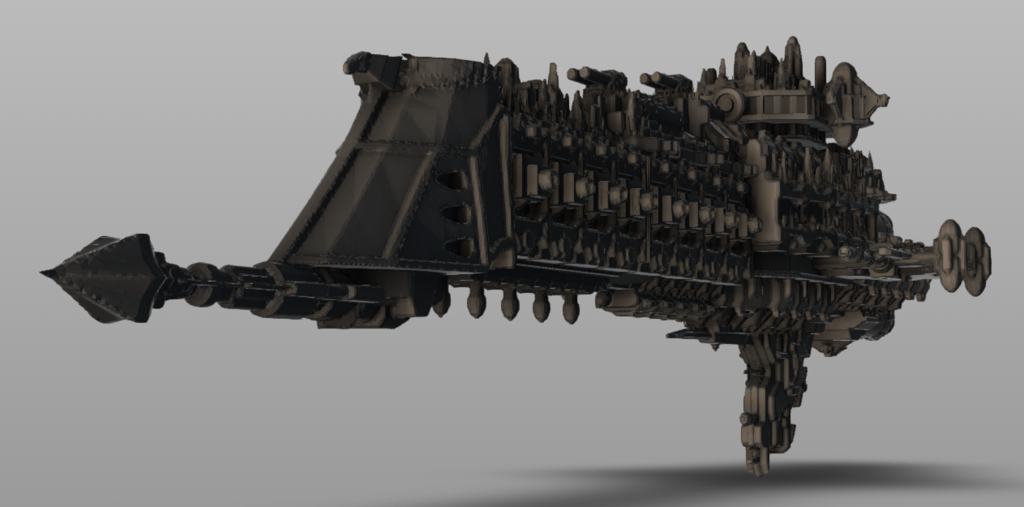 Free STL file Imperial Overlord-Class Battlecruiser ⚔・3D printing ...