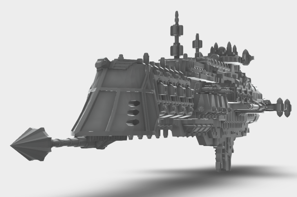 Fichier 3D gratuit Lunar-Class Cruiser Version 2.0- Warhammer 40K・Objet ...