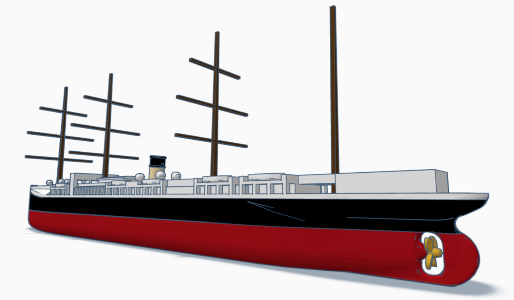 Free 3D file Simple RMS Atlantic・3D print model to download・Cults