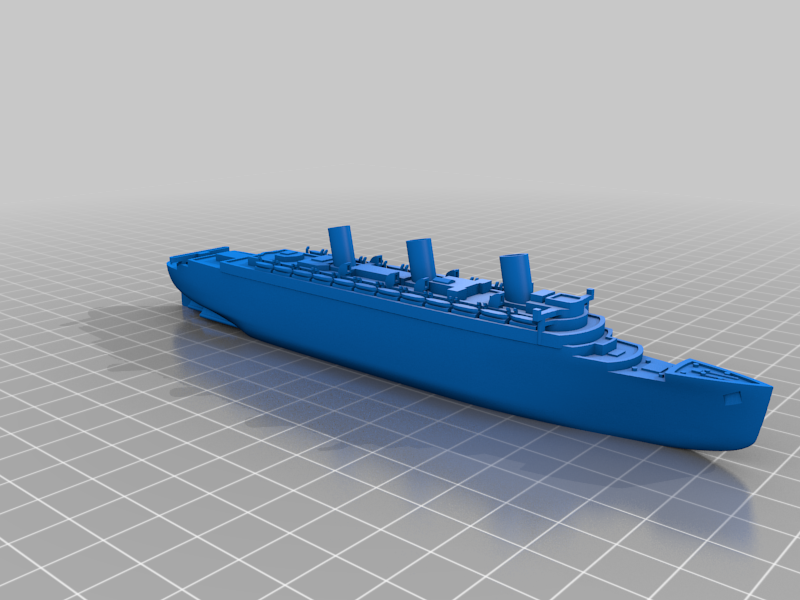 Archivo 3D gratis Simple RMS Queen Mary・Diseño por impresión en 3D para ...