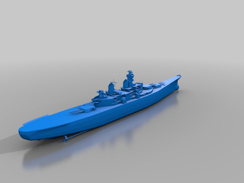 Free 3D file USS Iowa・3D printer model to download・Cults