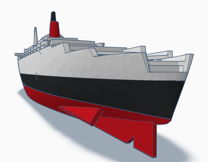 Free 3D file Simple Queen Elizabeth II (QE2)・3D printer model to download・Cults