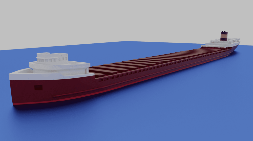 Archivo 3D gratis SS Edmund Fitzgerald (FINAL)・Objeto imprimible en 3D ...
