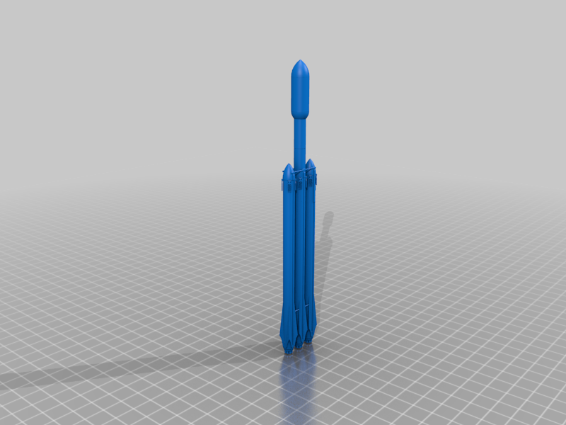 Archivo 3D gratuito SpaceX Falcon Heavy-Block 5・Idea de impresión 3D ...