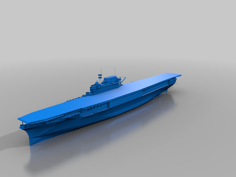 Free 3D file USS Yorktown 👴・3D print model to download・Cults