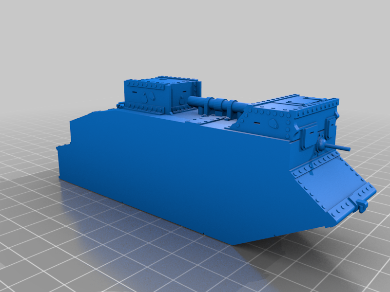Free STL file Mark V Landship- Easy Print 🪖・3D print model to download ...