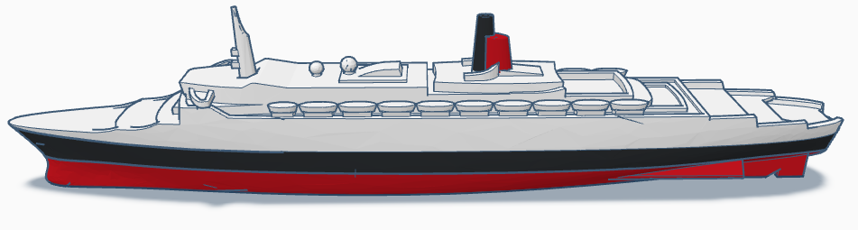 Free 3D file Simple Queen Elizabeth II (QE2)・3D printer model to download・Cults