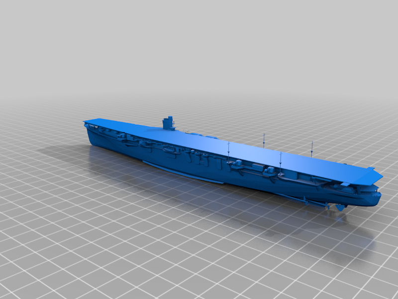 Archivo 3D gratis Portaaviones japoneses Hiryu, Soryu y Akagi・Modelo de ...