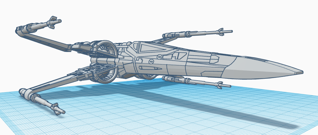 Free 3D file T-70 X-Wing Sliced With S-foils open・Design to download ...