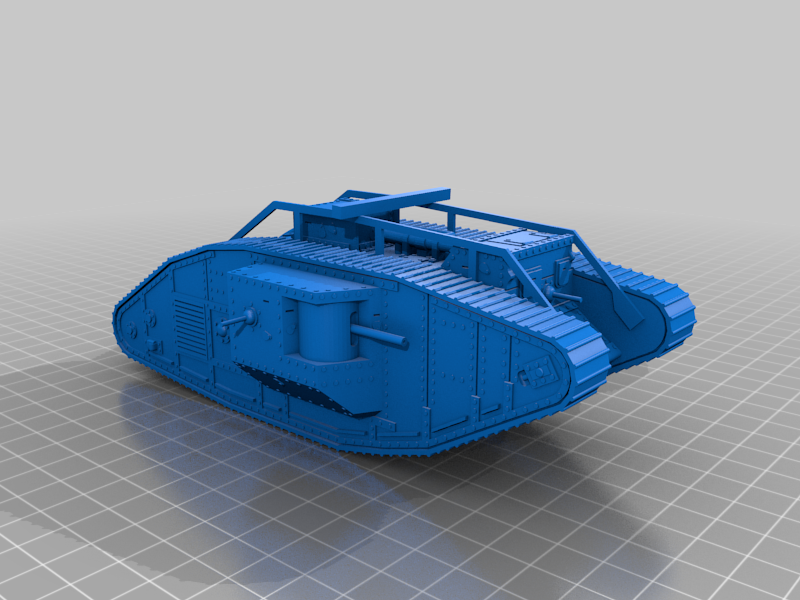 Free STL file Mark V Landship- Easy Print 🪖・3D print model to download ...
