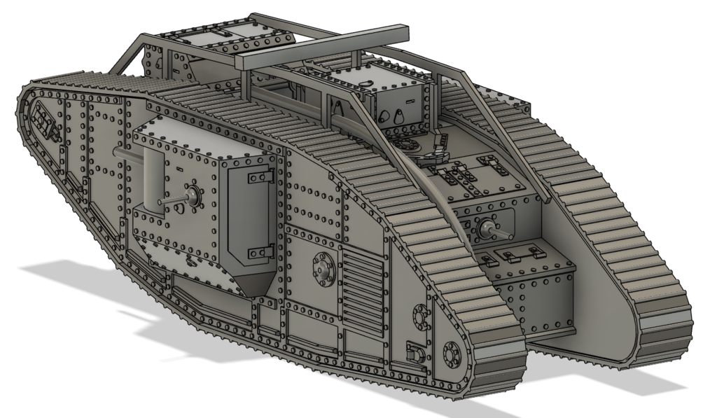 Free STL file Mark V Landship- Easy Print 🪖・3D print model to download ...