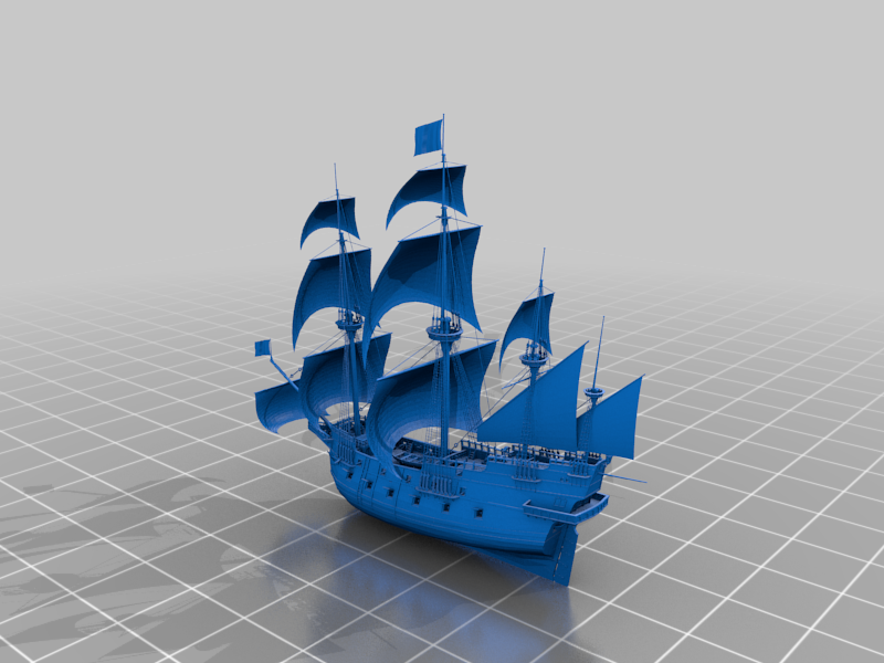 Archivo 3D gratuito Galeón español・Idea de impresión 3D para descargar ...