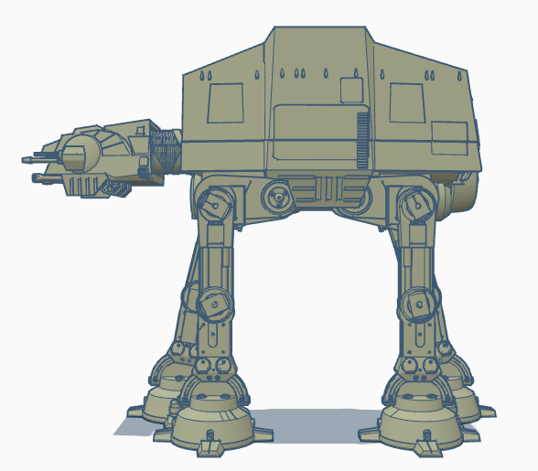 Free 3D file All Terrain Armored Transport (AT-AT) Easy Print 🌨️・3D ...