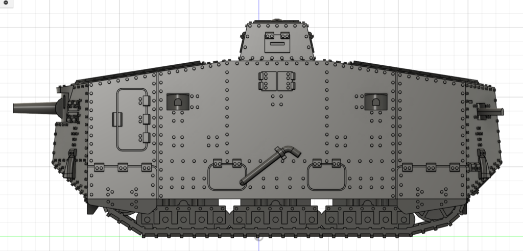 Free 3D file A7V- WW1 German Tank 🪖・3D printable object to download・Cults