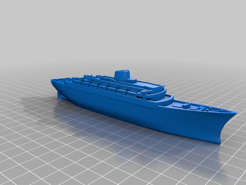 Free 3D file Simple SS Andrea Doria 🚢・3D print design to download・Cults