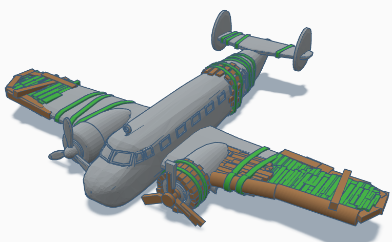 Archivo 3D gratis Madagascar 2 Lockheed Modelo 10 Electra・Modelo para ...