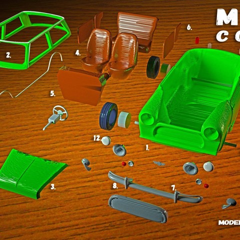 Download 3D printing files British small car ・ Cults