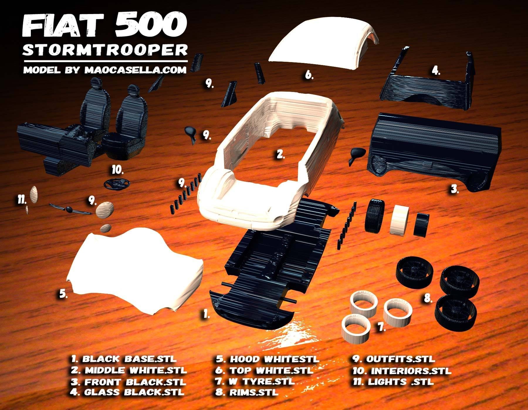 3D file stormtrooper car・Template to download and 3D print・Cults