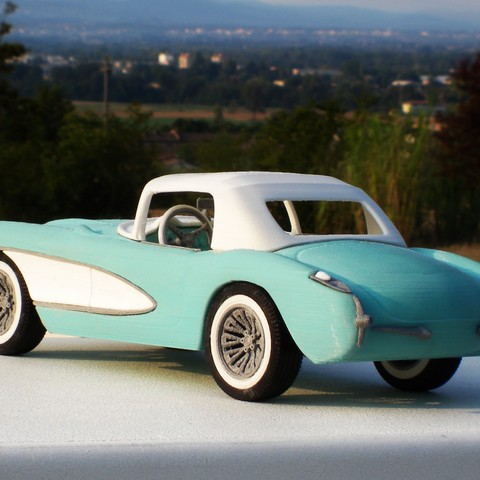 Download STL file 57 chevy corvette • 3D printer template ・ Cults