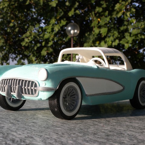 Download STL file 57 chevy corvette • 3D printer template ・ Cults