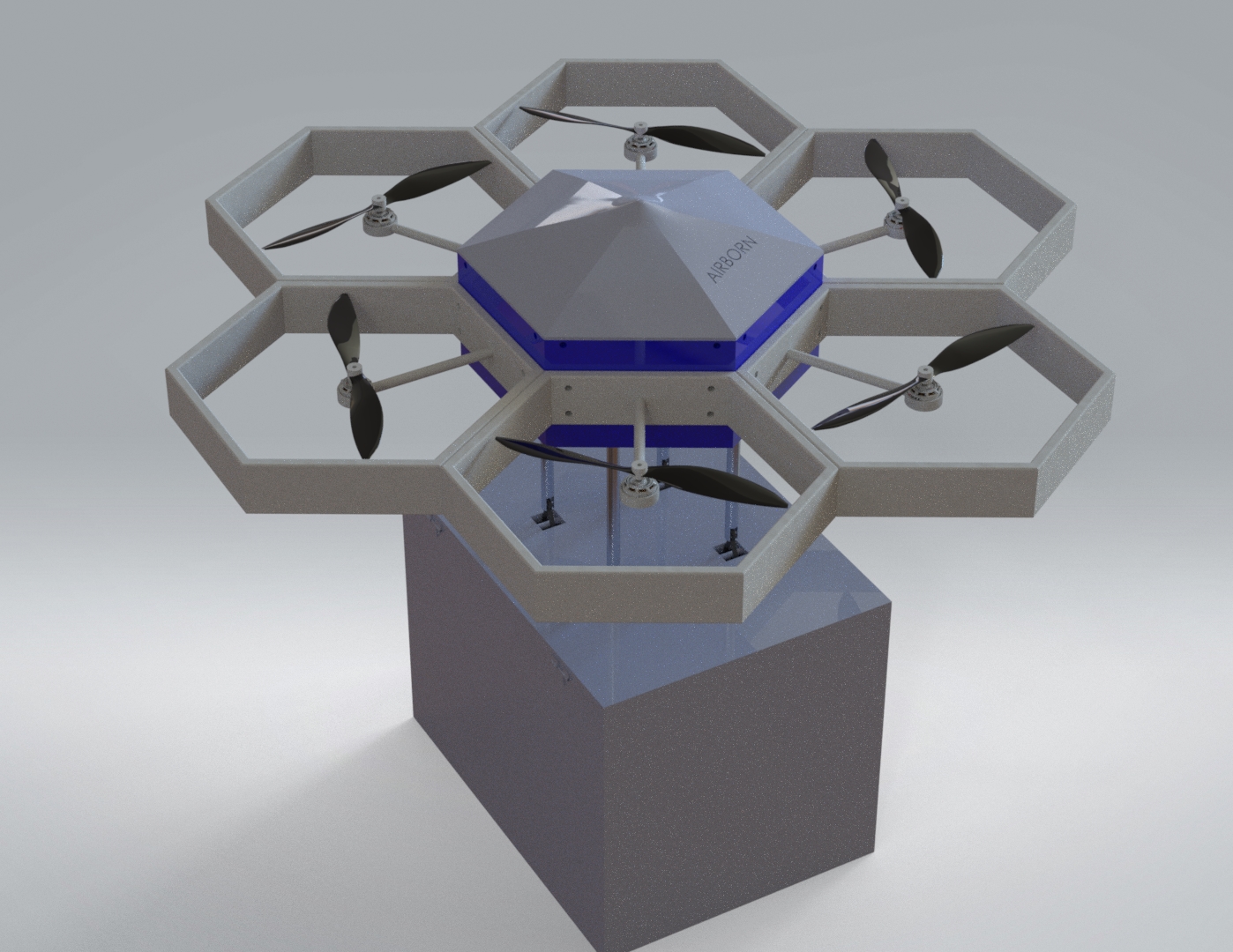 STL file Hexacopter 🚁・3D printer model to download・Cults