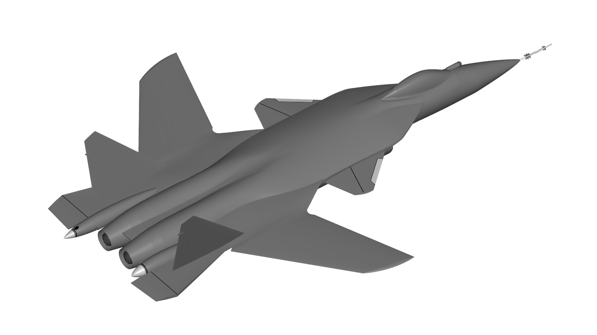 Fichier 3D Sukhoi Su-47 ️・Modèle pour imprimante 3D à télécharger・Cults