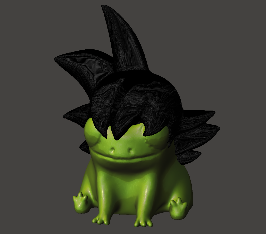 Free 3D file Fred the frog but is Goku・3D printing model to download・Cults