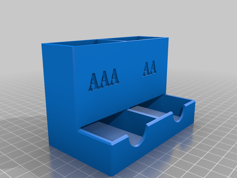 Free STL file AA-AAA Battery Storage Box 🔋・3D printable design to ...