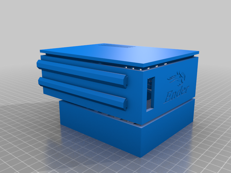 Free STL file Ender 3V2/Pro/5 Motherboard box 80mm Noctua fan・3D ...