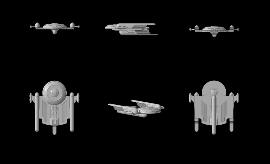 ⭐ Oberth class and fanon derivatives: Star Trek starship parts kit ...