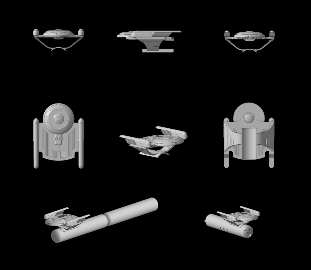 ⭐ Oberth class and fanon derivatives: Star Trek starship parts kit ...
