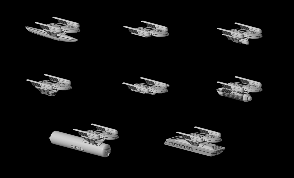 ⭐ Oberth class and fanon derivatives: Star Trek starship parts kit ...