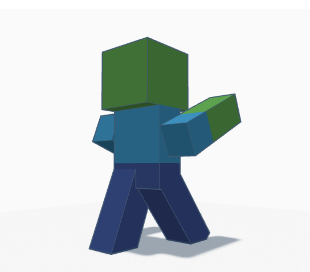STL file Zombie Minecraft Zombie 🧟・3D printing model to download・Cults
