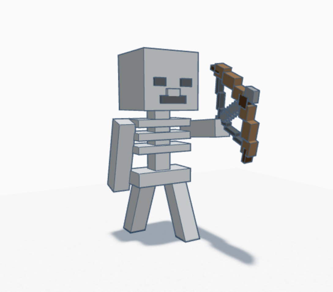 Fichier STL Squelette de Minecraft 🦸・Plan imprimable en 3D à ...